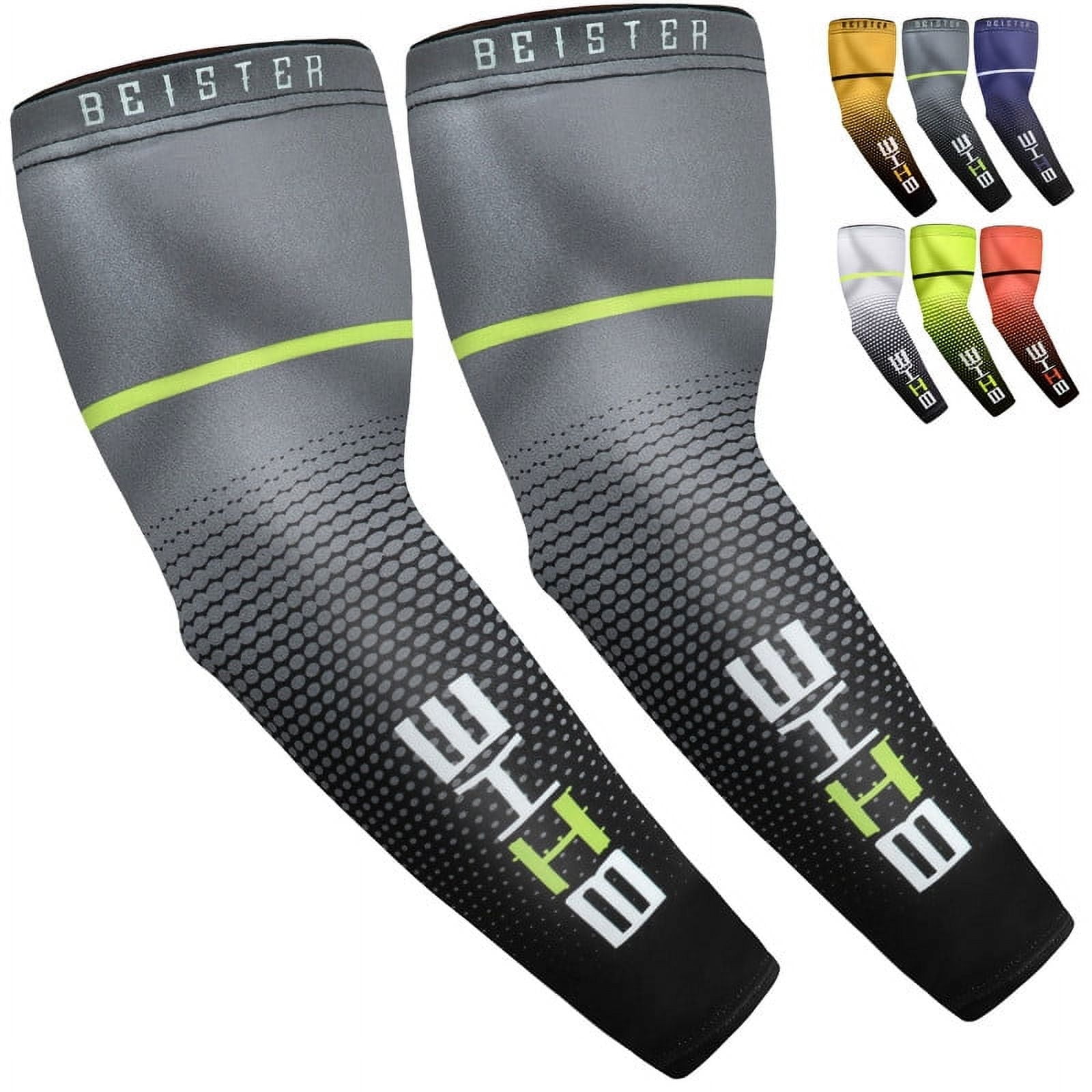 beister UV Sun Protection Cooling Compression Sleeves Arm Sleeves Men ...