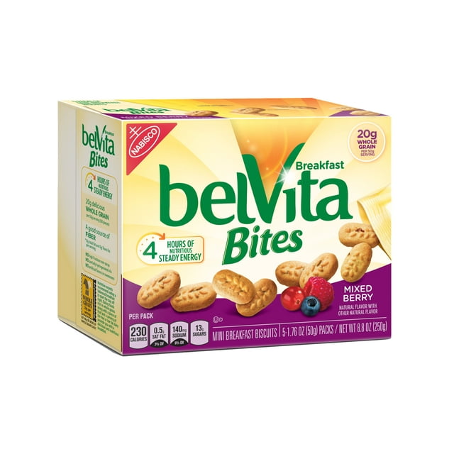 belVita Bites Mixed Berry Mini Breakfast Biscuits, 8.8 Oz. - Walmart.com