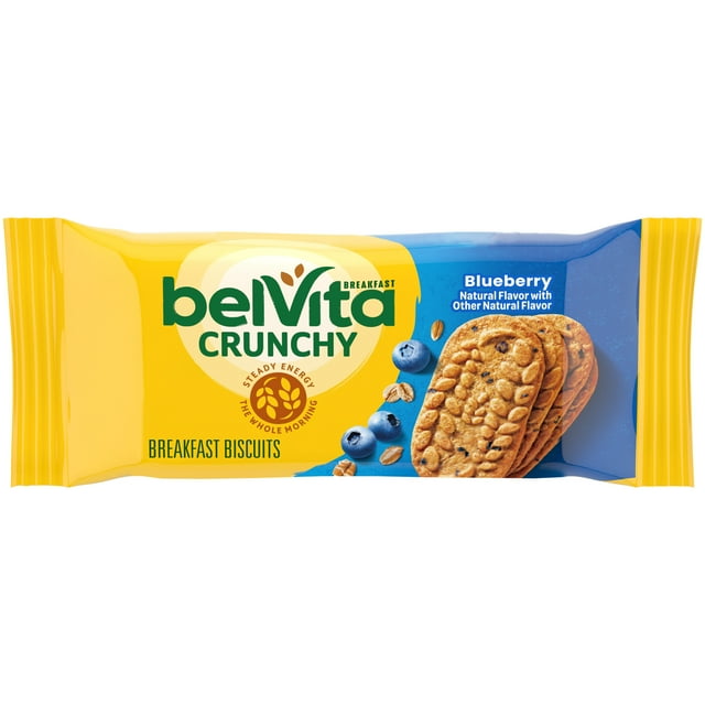 belVita Blueberry Breakfast Biscuits, 1 Pack (4 Biscuits per Pack ...
