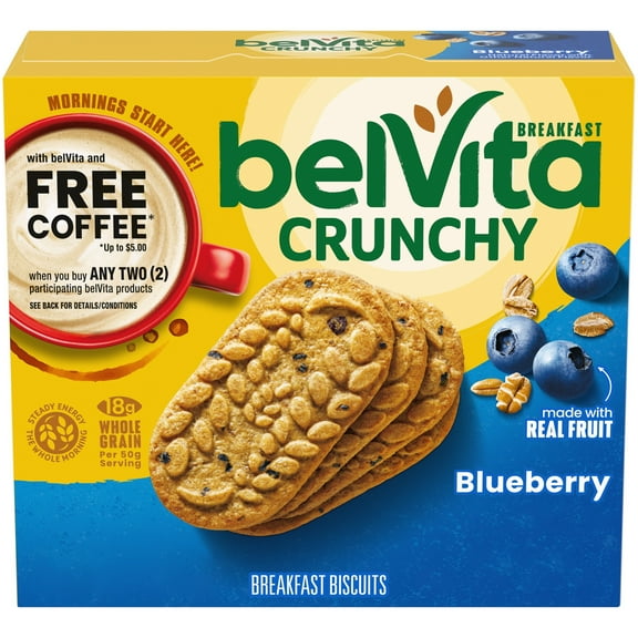 1x belVita Cinnamon Brown Sugar Breakfast Biscuits, 5 Packs (4 Biscuits ...