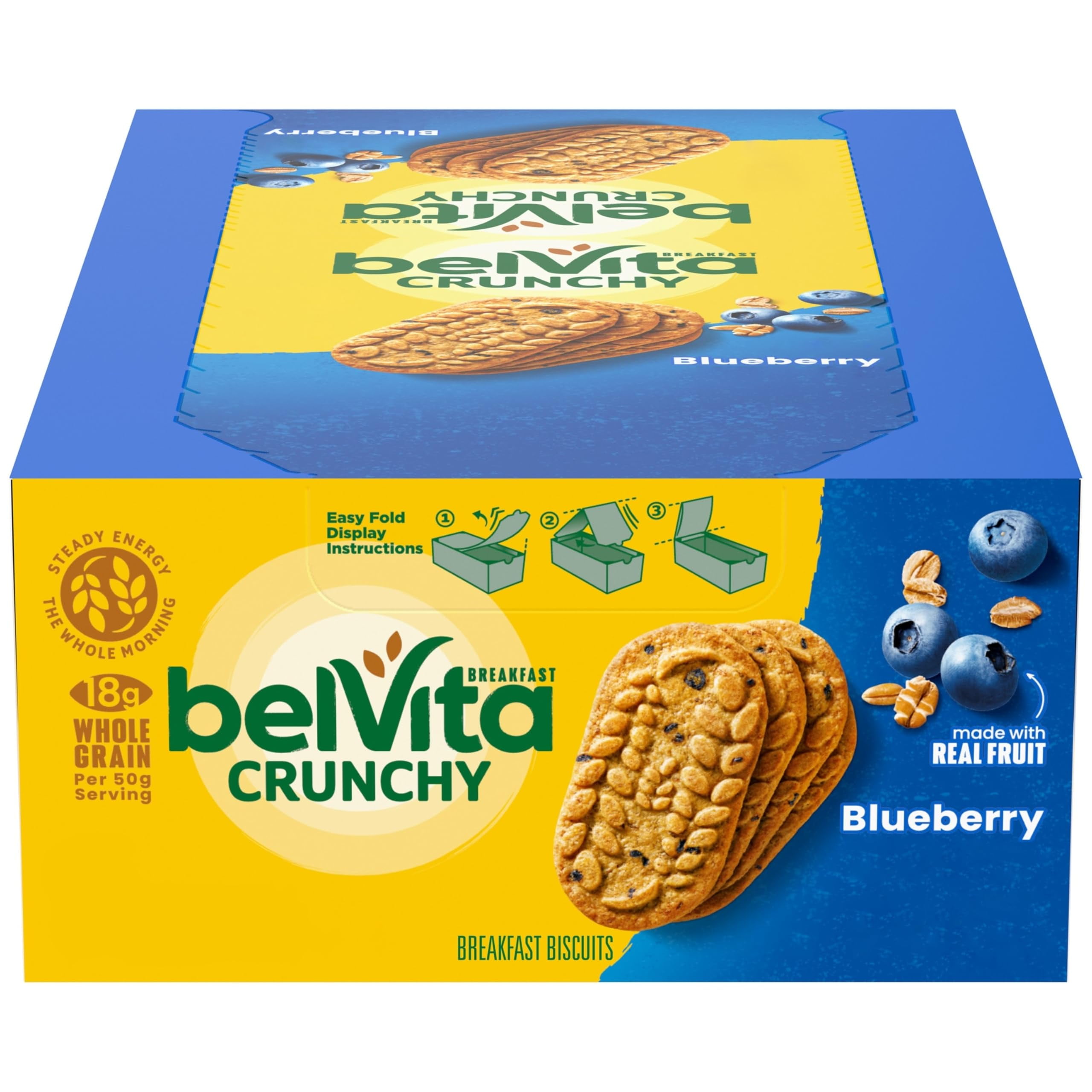 belVita Blueberry Breakfast Biscuits, IFF17 8 Packs (4 Biscuits Per Pack) - Walmart.com