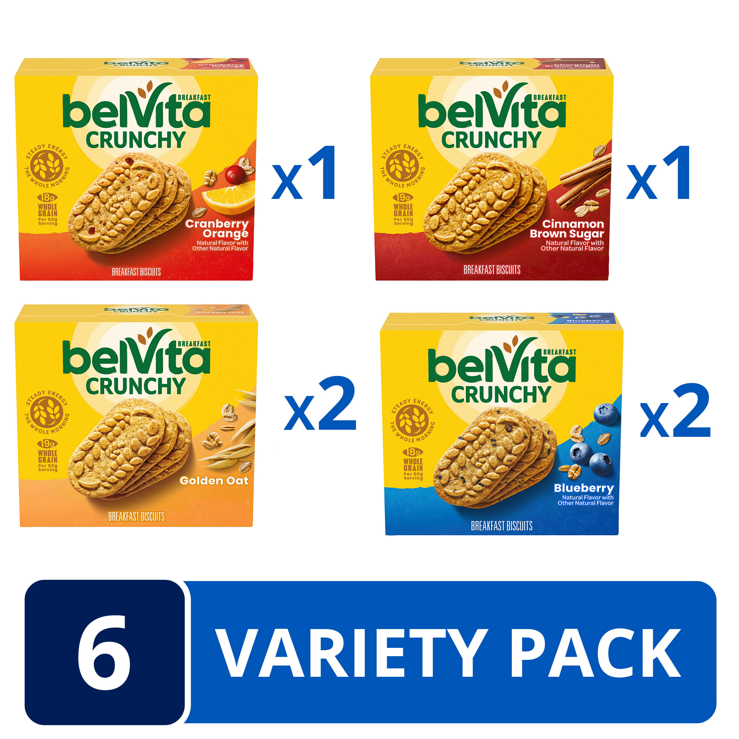 belVita Soft Baked Oats & Chocolate Breakfast Biscuits, 5 Packs (1 ...