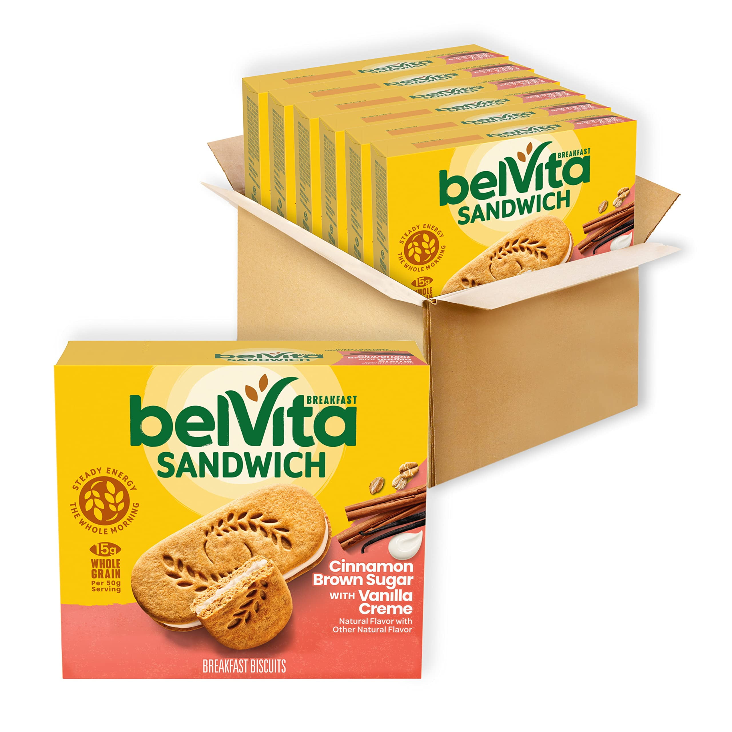 belVita Breakfast Sandwich Cinnamon OIF8 Brown Sugar with Vanilla Creme ...