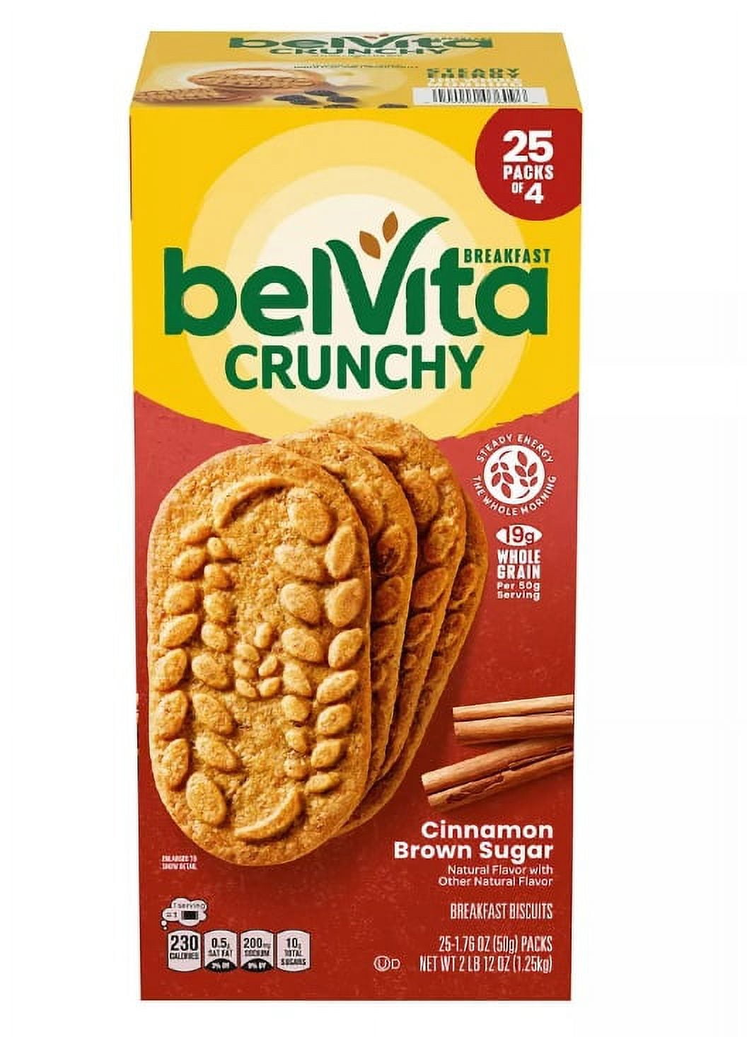 belVita Cinnamon Brown Sugar Baked Breakfast Biscuits - 25 Packs ...