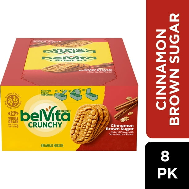 Belvita Cinnamon Brown Sugar Breakfast Biscuits, 14.1 Oz - Walmart ...