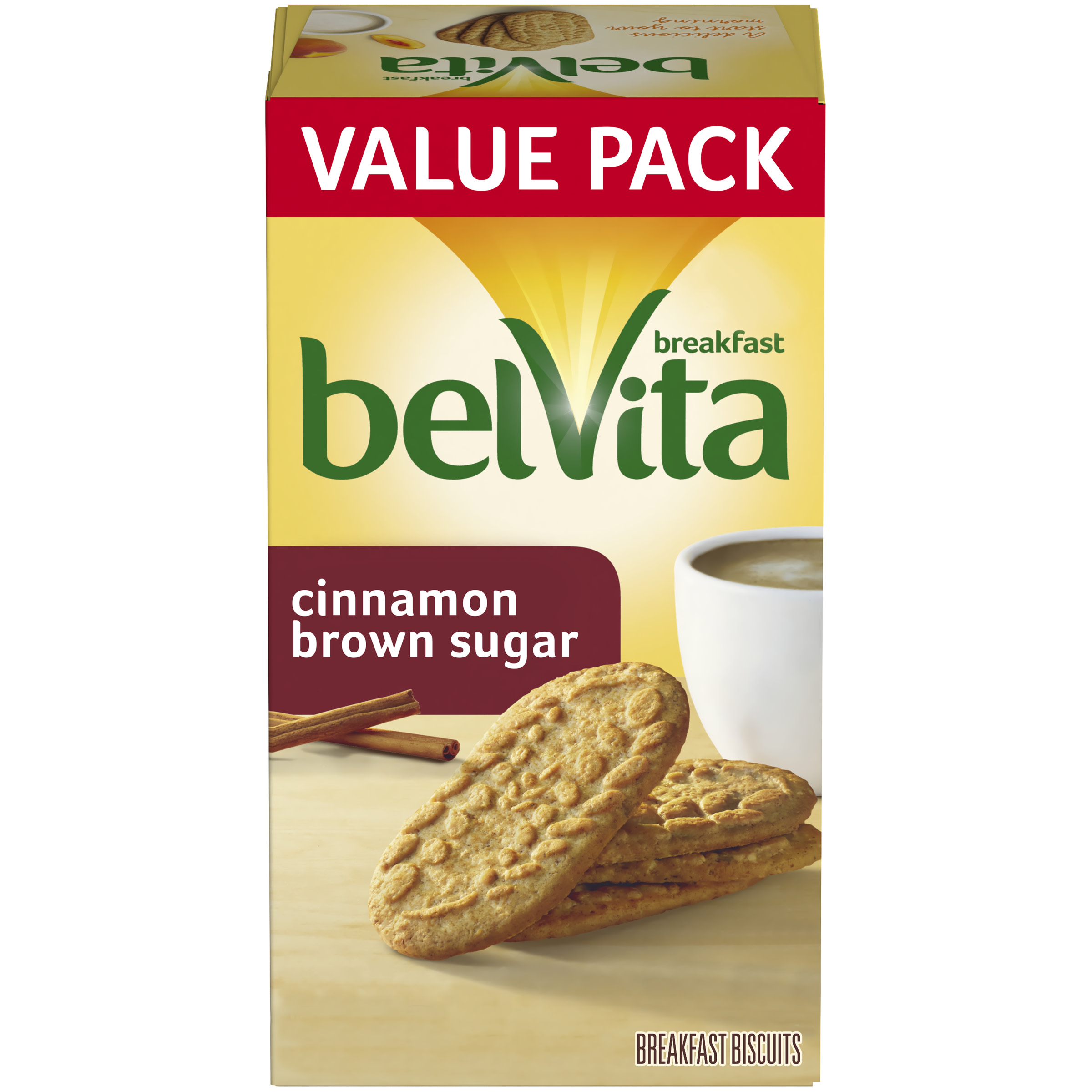 belVita Cinnamon Brown Sugar Breakfast Biscuits, 25 count., 4 biscuits ...