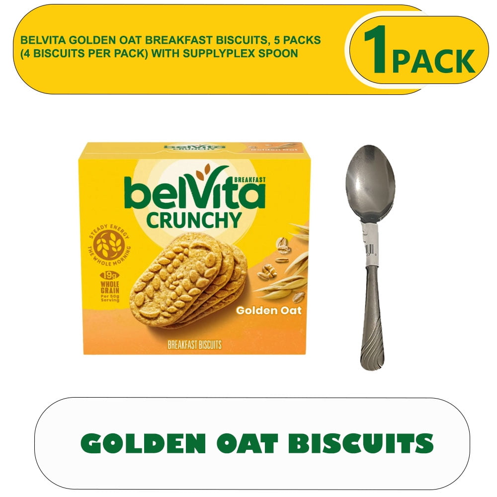 belVita Golden Oat Breakfast Biscuits, 5 Packs (4 Biscuits Per Pack ...