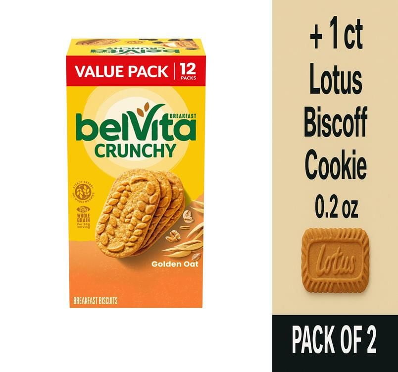 belVita Golden Oat Breakfast Biscuits Value Pack - 12 pk - Pack of 2 ...