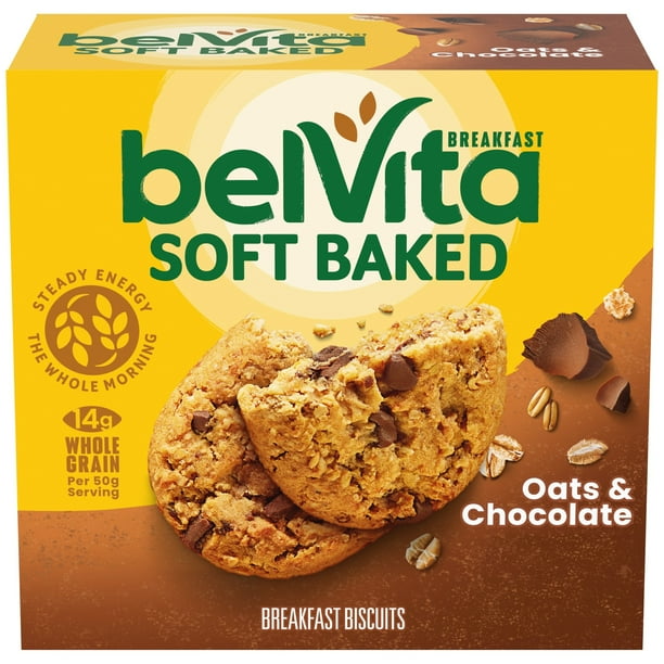 belVita Soft Baked Oats & Chocolate Breakfast Biscuits, Breakfast Bars ...