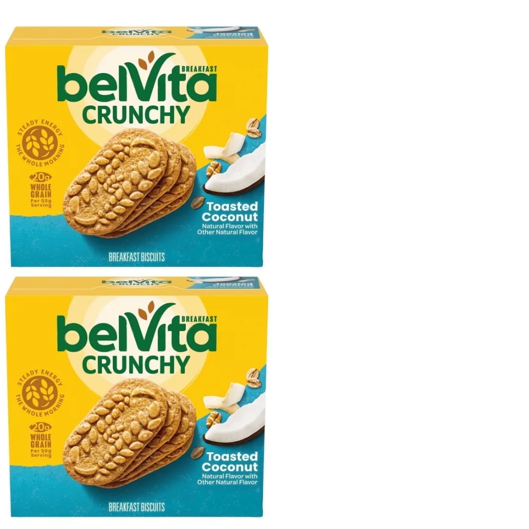 belVita Toasted Coconut Breakfast Biscuits - 5 Packs pack of 2 ...