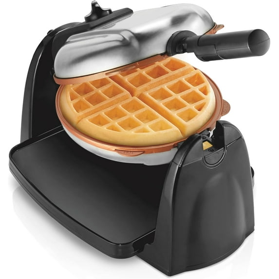 **belgian waffle maker with removable pfas-free durathon nonstick ...