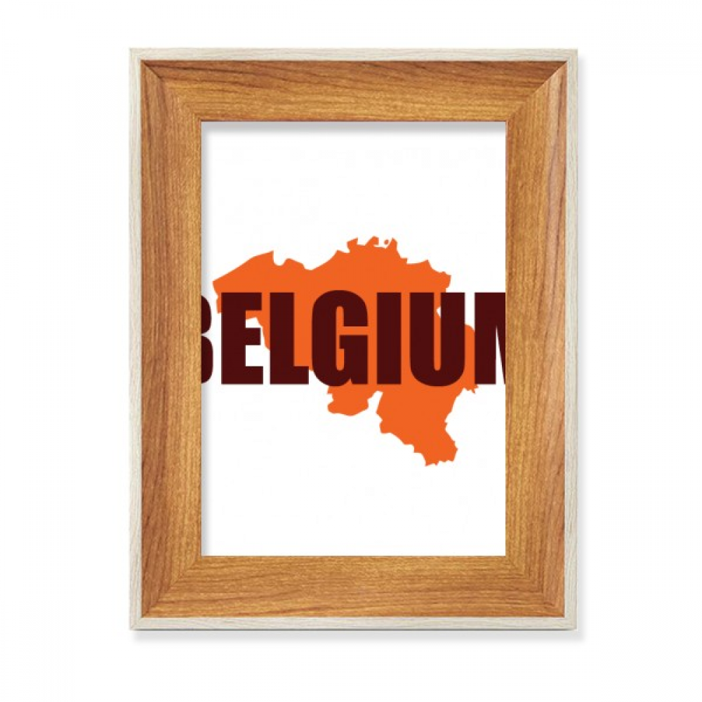 belgium euan map brussels desktop wooden photo frame display picture ...