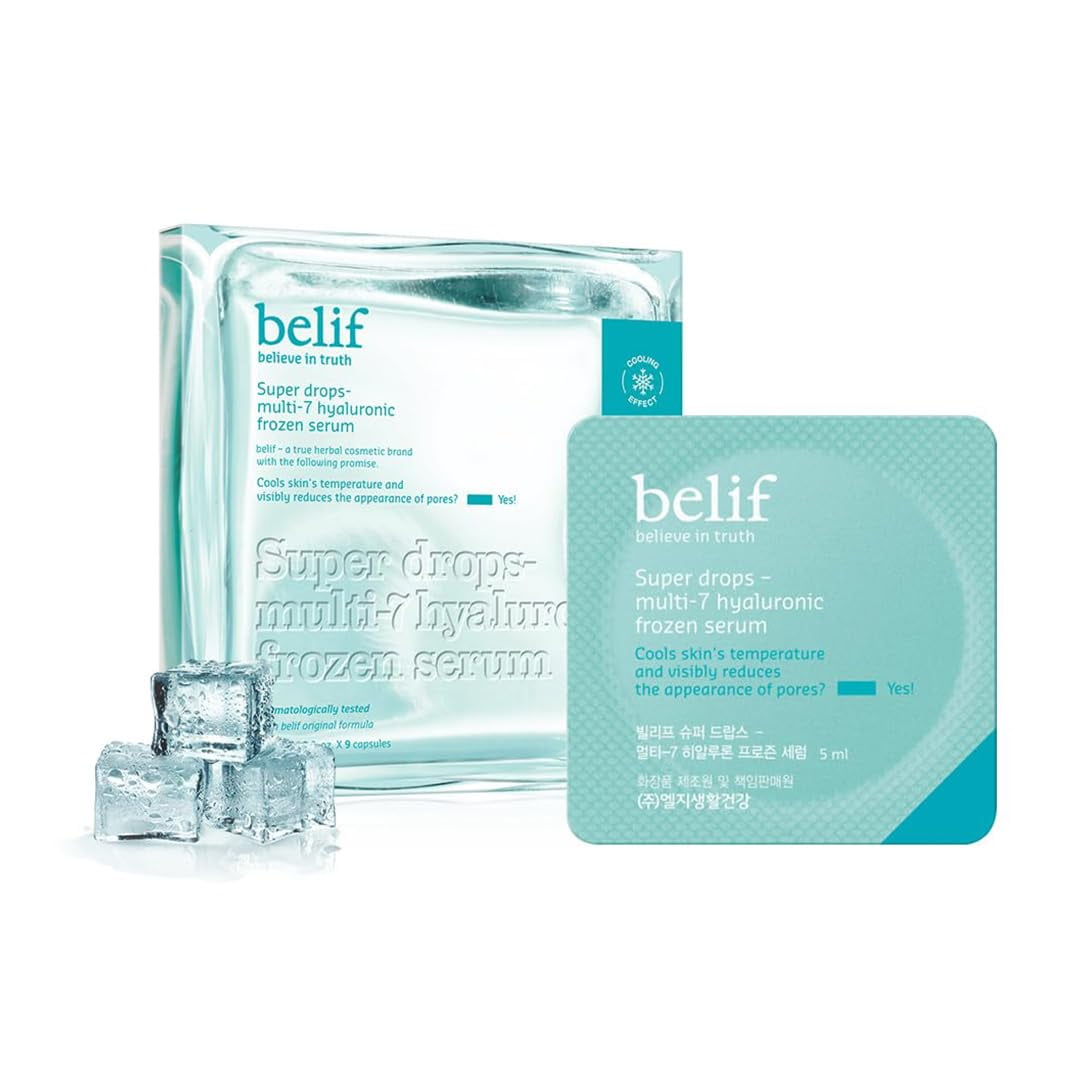 belif Super Drops Multi-7 BCA3 Hyaluronic Frozen Serum - Hydrating ...
