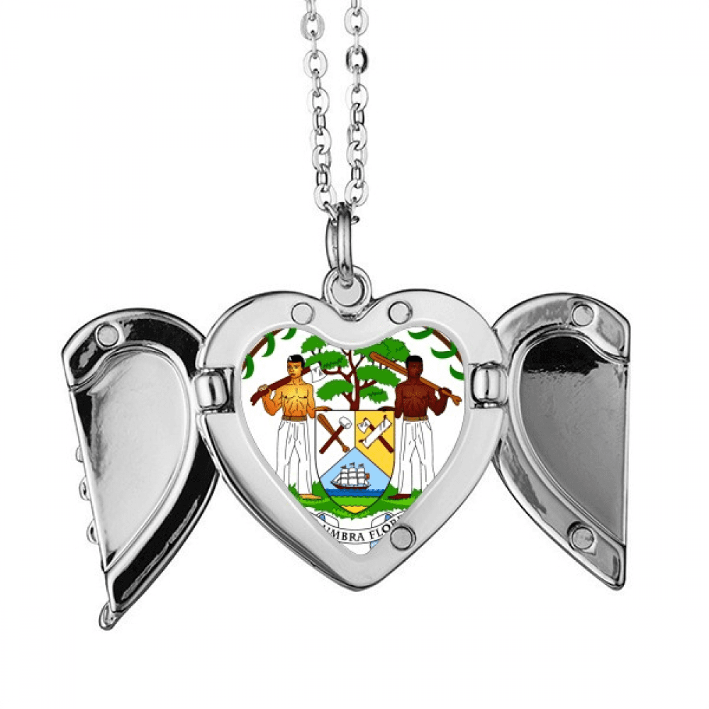 belize national emblem country angel wings necklpendant fashion ...