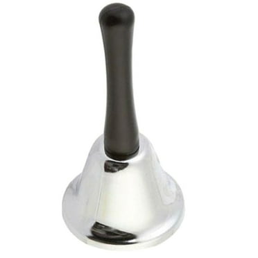 Loud Hand Bells, Dinner Bell for Inside Classroom, Bronze Retro Hand ...