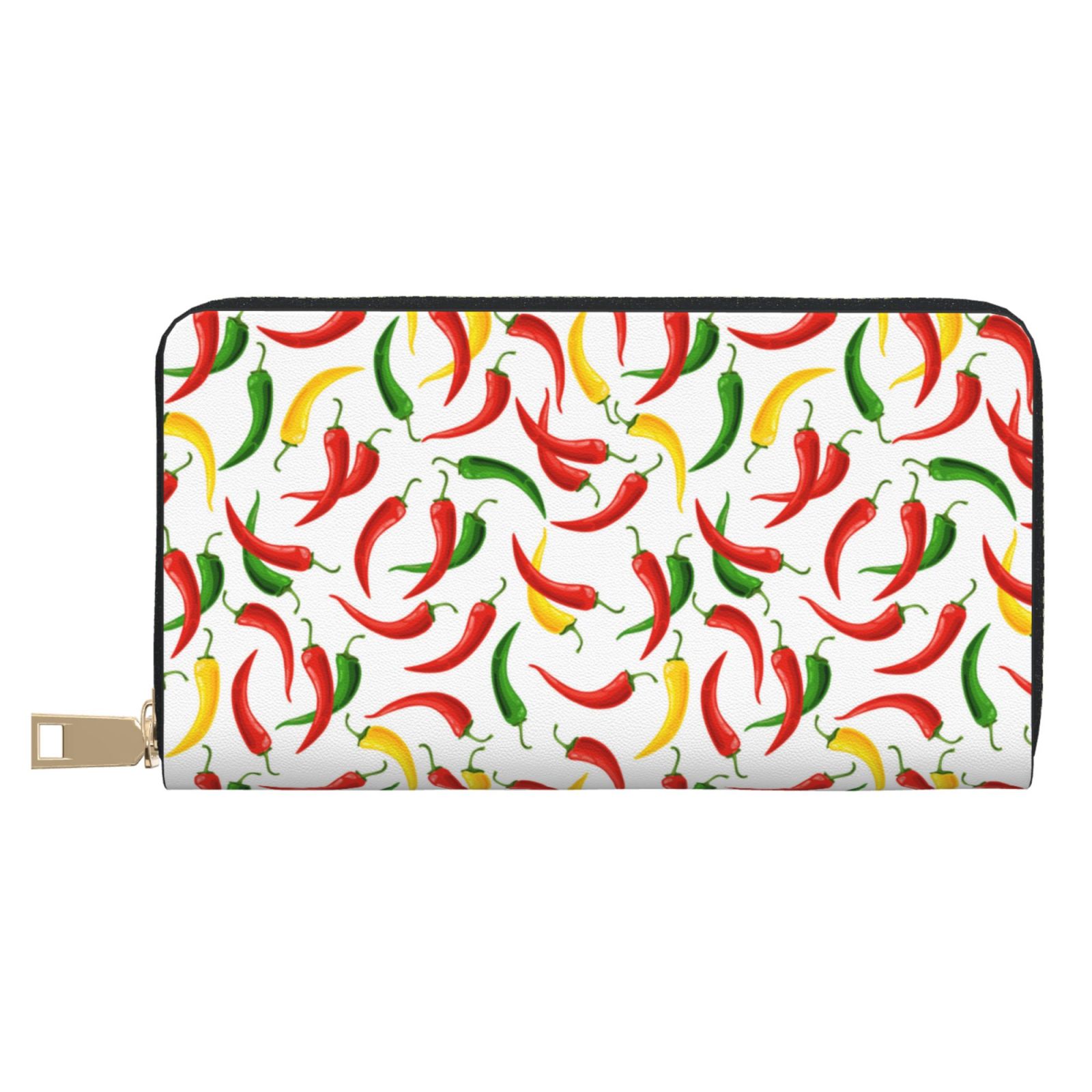 bell Pepper colorful Wallet Women, Leather Bifold Multi Card Wallet ...