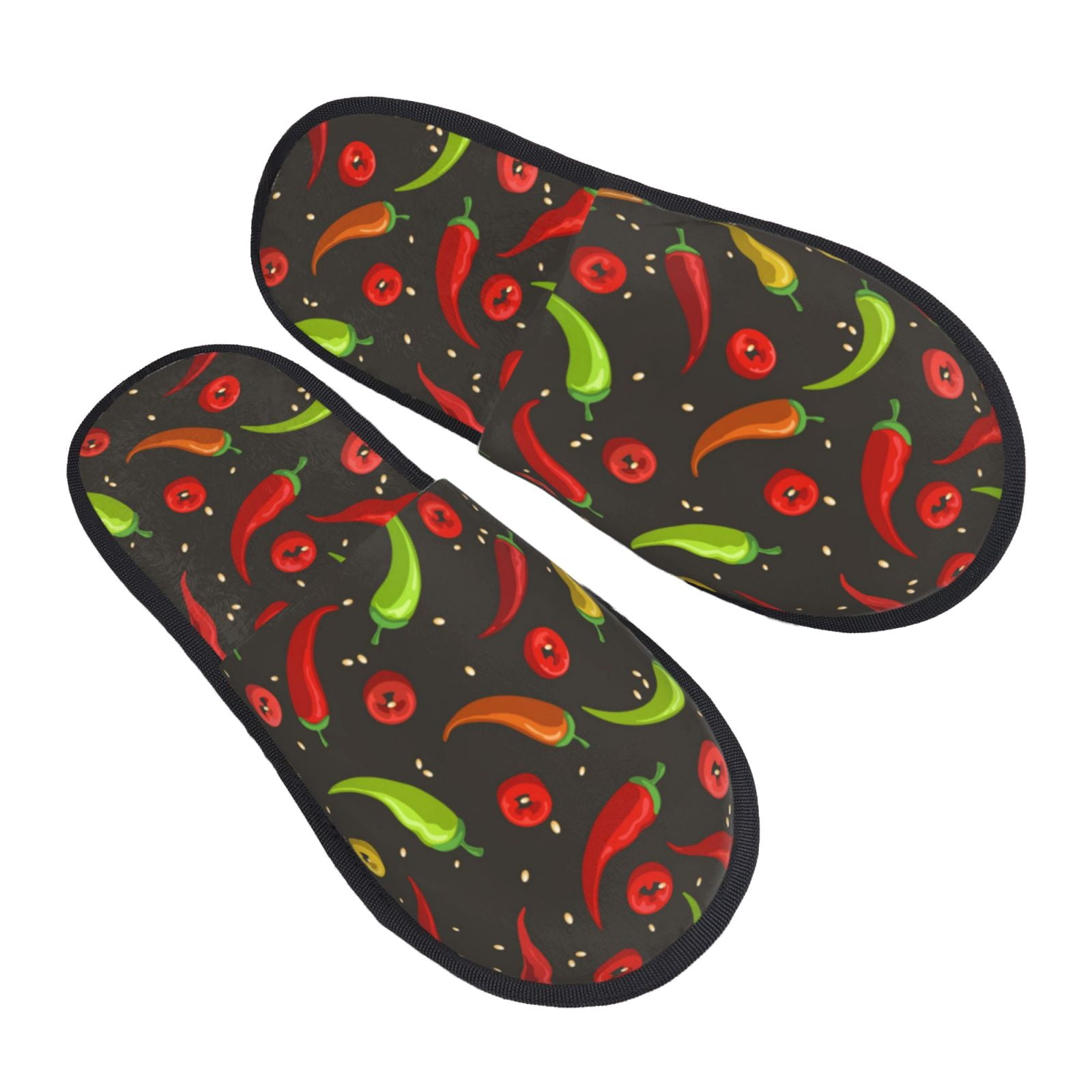 bell Pepper colors House Slippers for Women Indoor, Fuzzy Warm Women's ...