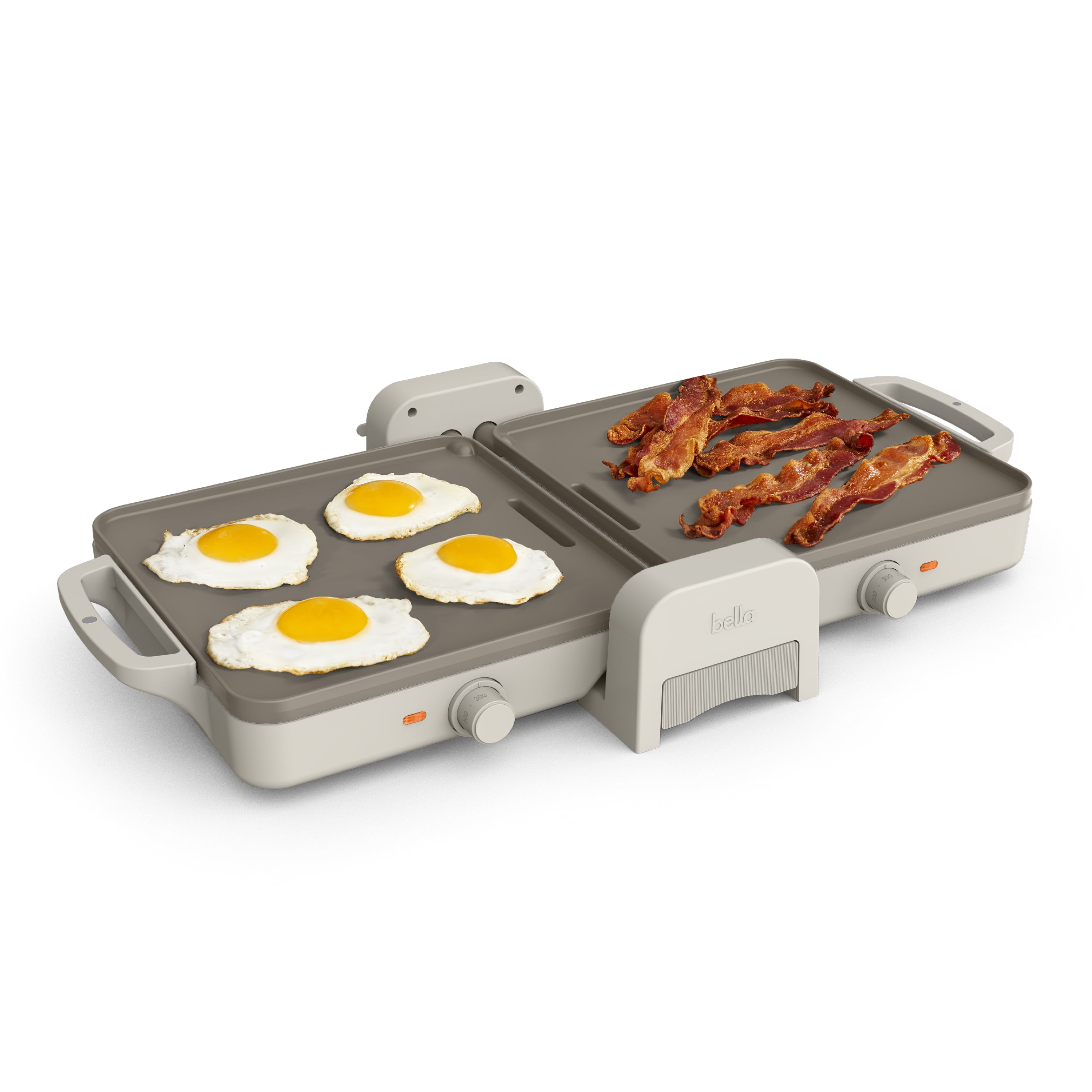 bella Fold & Store Dual Temp Griddle, Oatmilk - Walmart.com