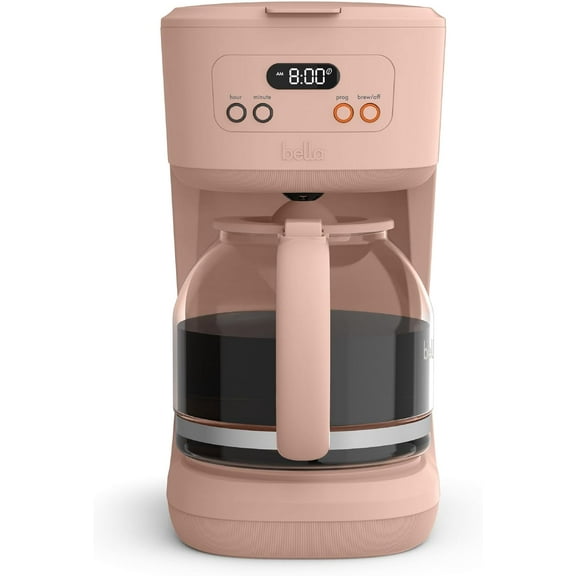 bella PRO 12-Cup Programmable Coffee Maker, Stainless Steel, 96oz, With ...