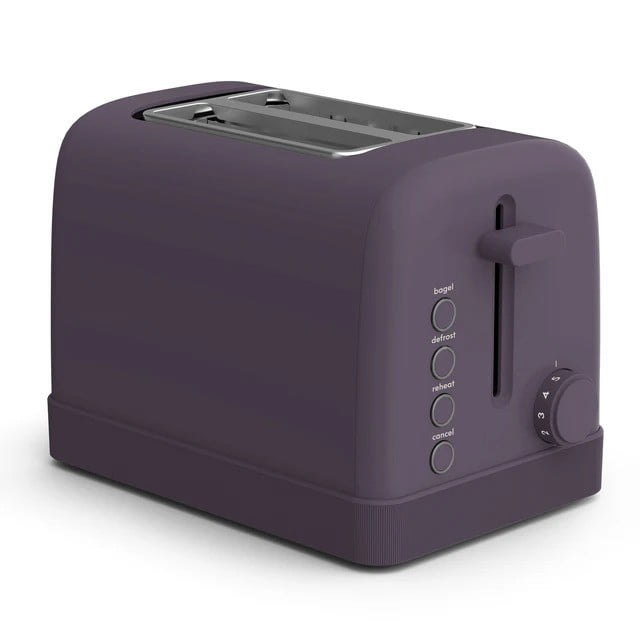 B. Ella bella 2-Slice Toaster Plum - Modern Wide Slot Toaster - Walmart.com