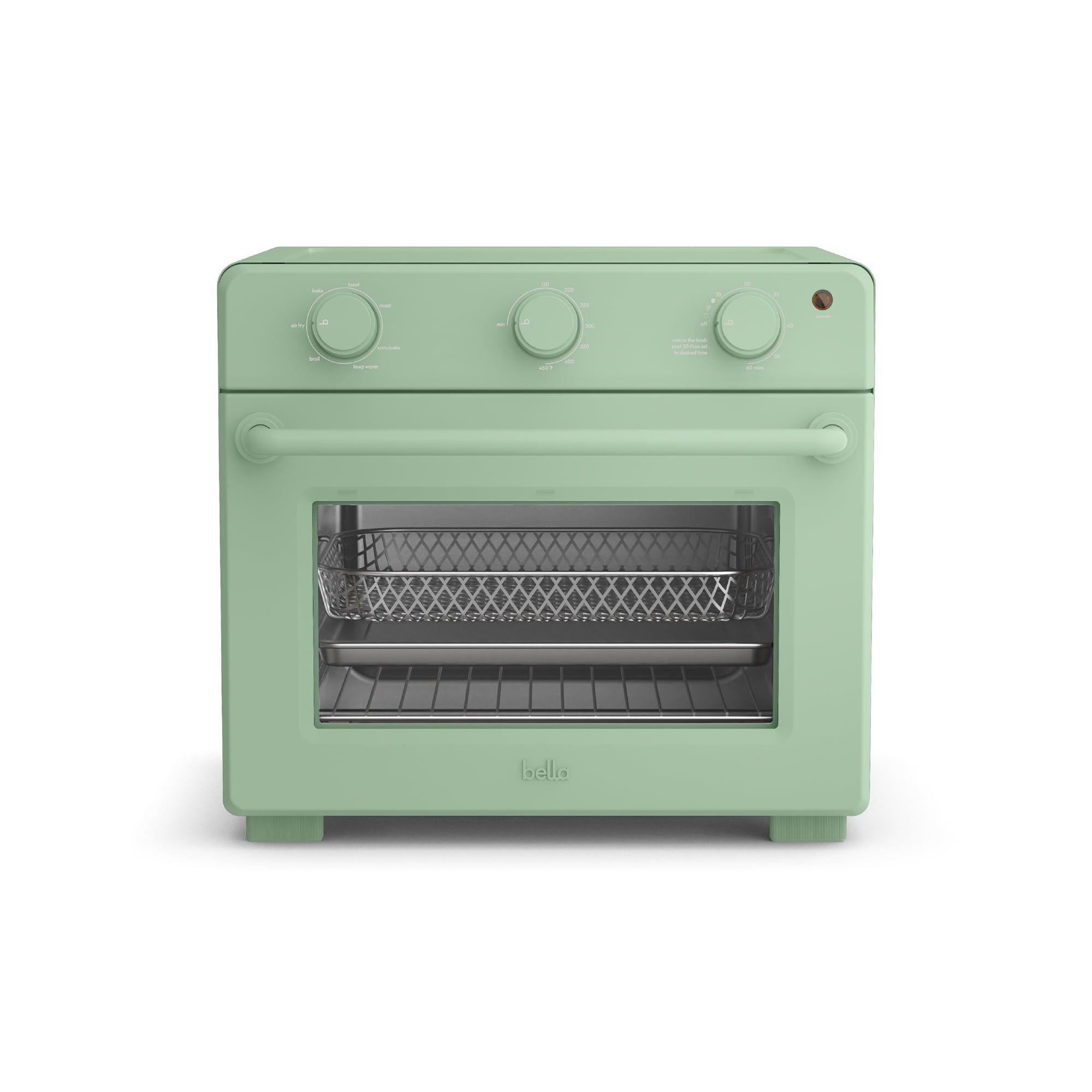 bella 6-Slice Air Fry Toaster Oven with 7 Preset Cooking Options and ...