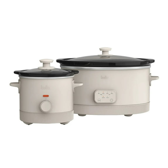 Bella 6-Quart Programmable Slow Cooker with Additional 2-quart Slow ...