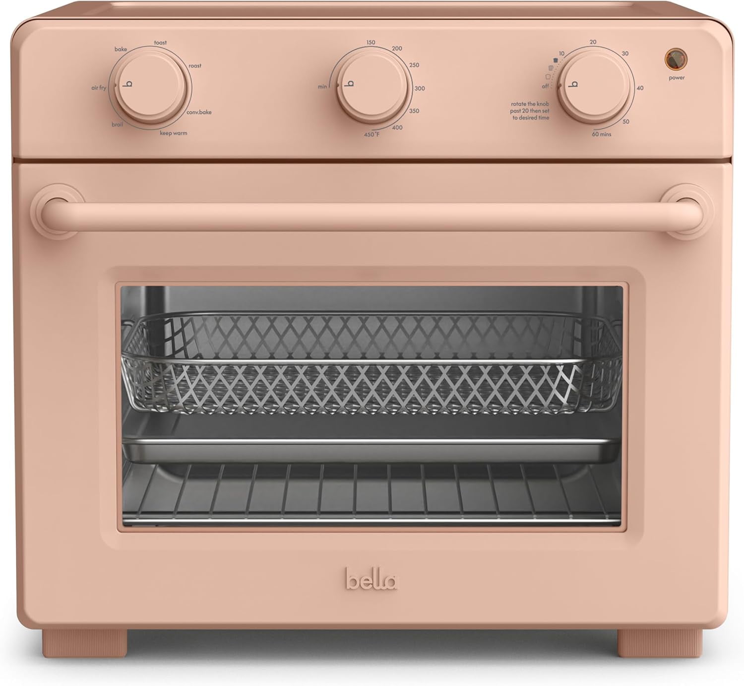 bella Air Fry Toaster Oven, 7 Preset Cooking Options, Dishwasher-Safe ...