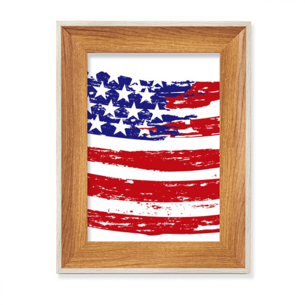bend stars and stripes amecountry flag desktop wooden photo frame ...