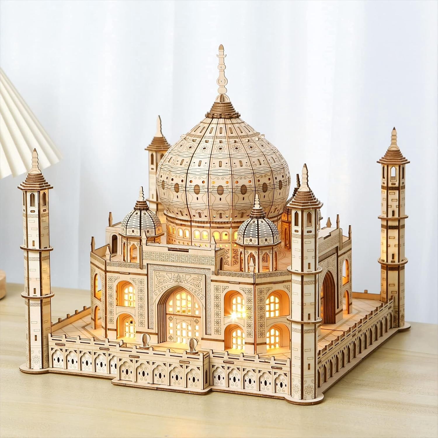 bennama 3D Wooden Puzzles Persian Love Palace Kits Includes Light Strip ...