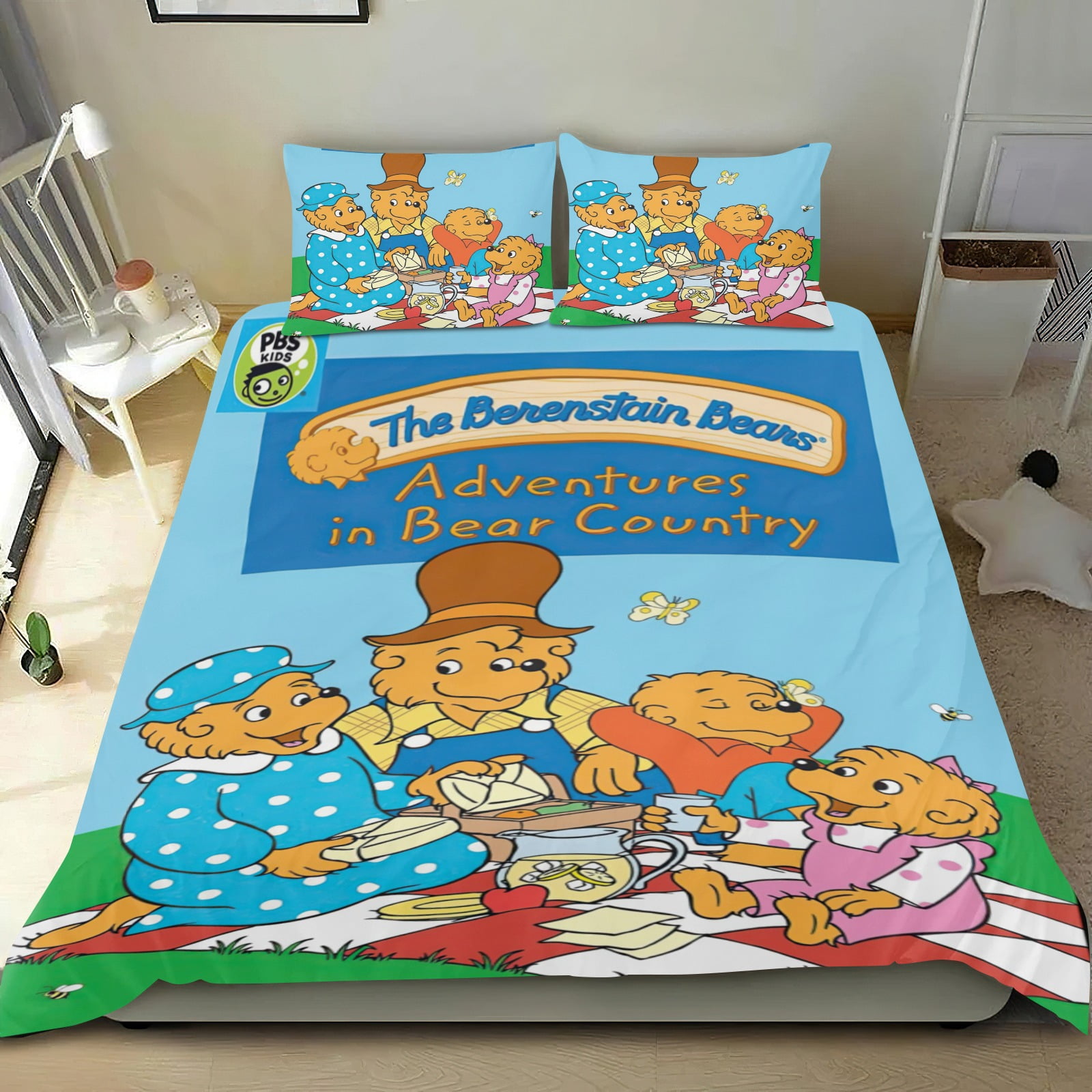 the berenstain bears Themed Bed Sheet Set Three Piece Set 36x75 In ches ...
