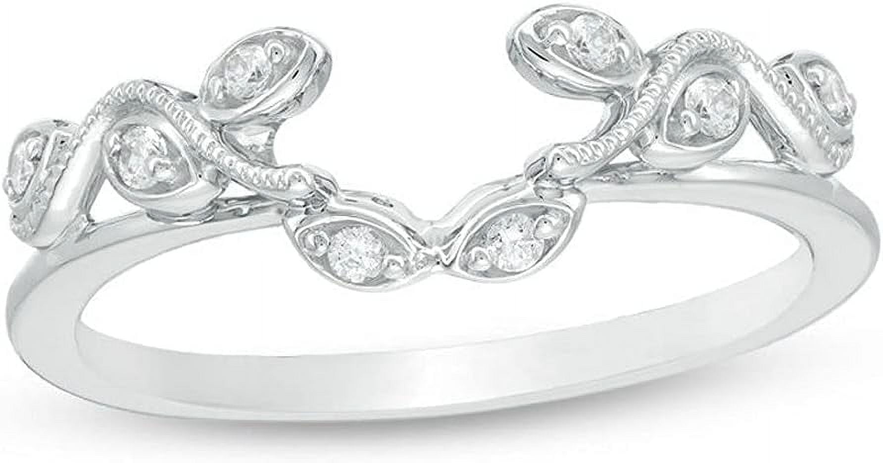 beryl_creation 0.50 Cttw Round Cz Diamond Vine Vintage Style Solitaire ...
