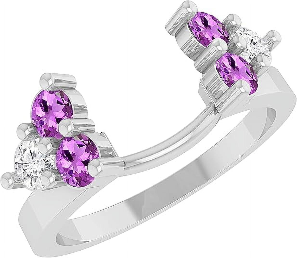 beryl_creation 1.40 Ct Round Cut Purple Amethyst Wedding Engagement ...