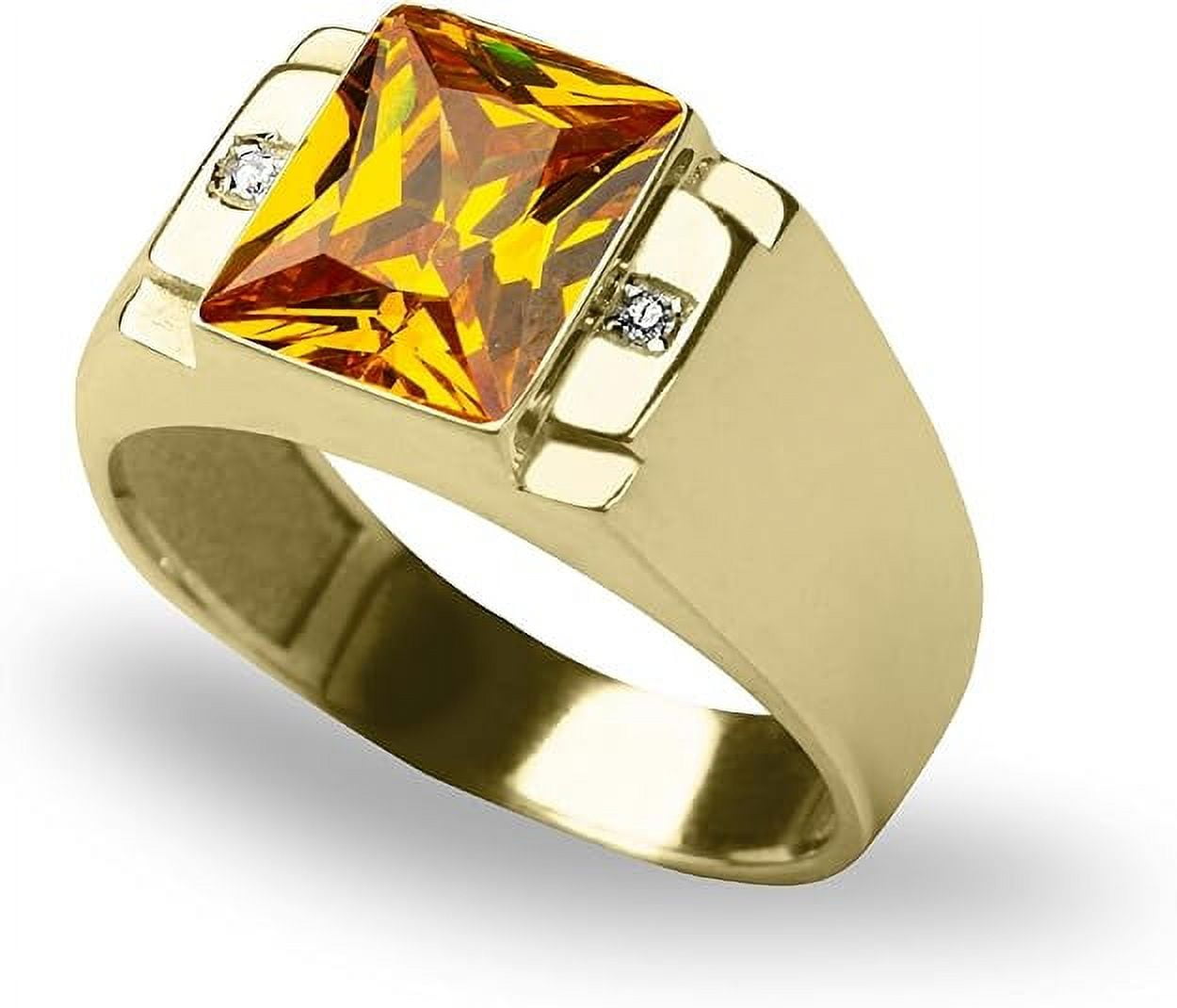 beryl_creation 1.50 Ct Emerald Cut Yellow Citrine Wedding Engagement ...