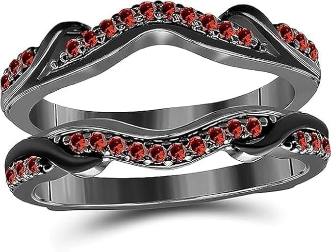 beryl_creation 14K Black Gold Plated 2.20 Ct Round Cut Red Ruby ...