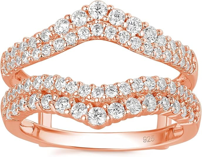 beryl_creation 14K Rose Gold Plated 2.67 Ct Round Cut White Diamond ...