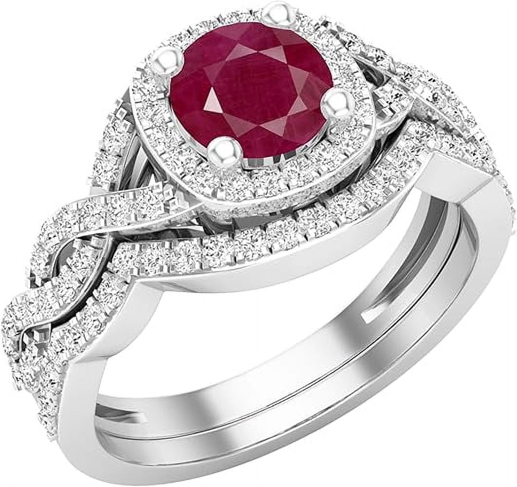 beryl_creation 14K White Gold Plated 925 Sterling Silver 2.50 Ct Round ...