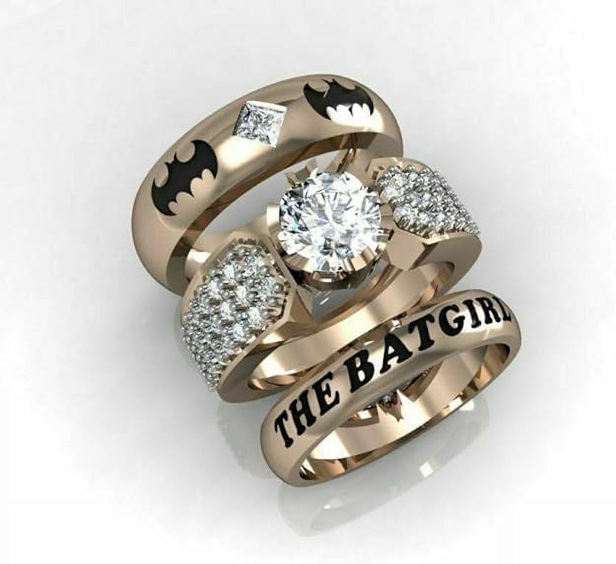 beryl_creation 16K Rose Gold Finish 925 Sterling Silver 2Ctw Round Cut ...