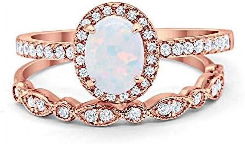 beryl_creation 925 Sterling Silver 2.20 Ct Oval Cut Fire Opal Wedding ...