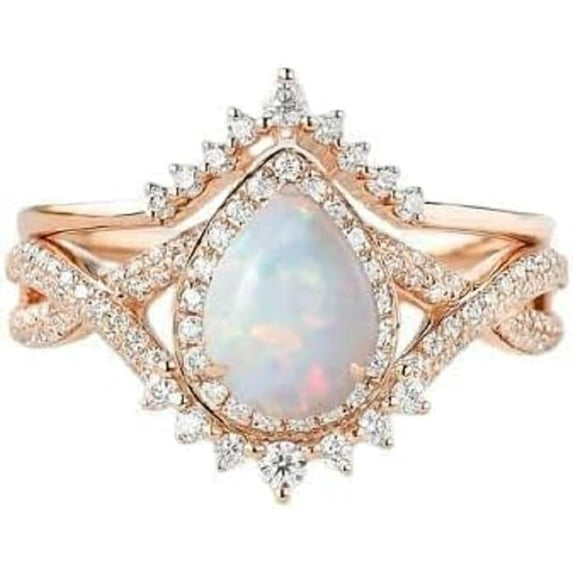 beryl_creation 925 Sterling Silver 2.50 Ct Pear Cut Fire Opal Wedding ...