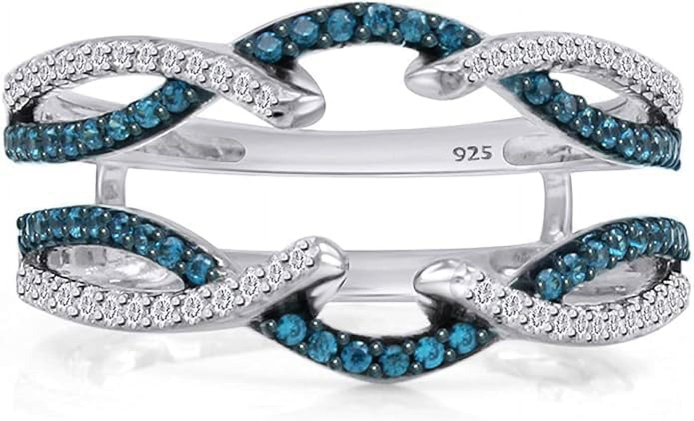 beryl_creation 925 Sterling Silver2.49Ct Round Cut Blue Sapphire ...