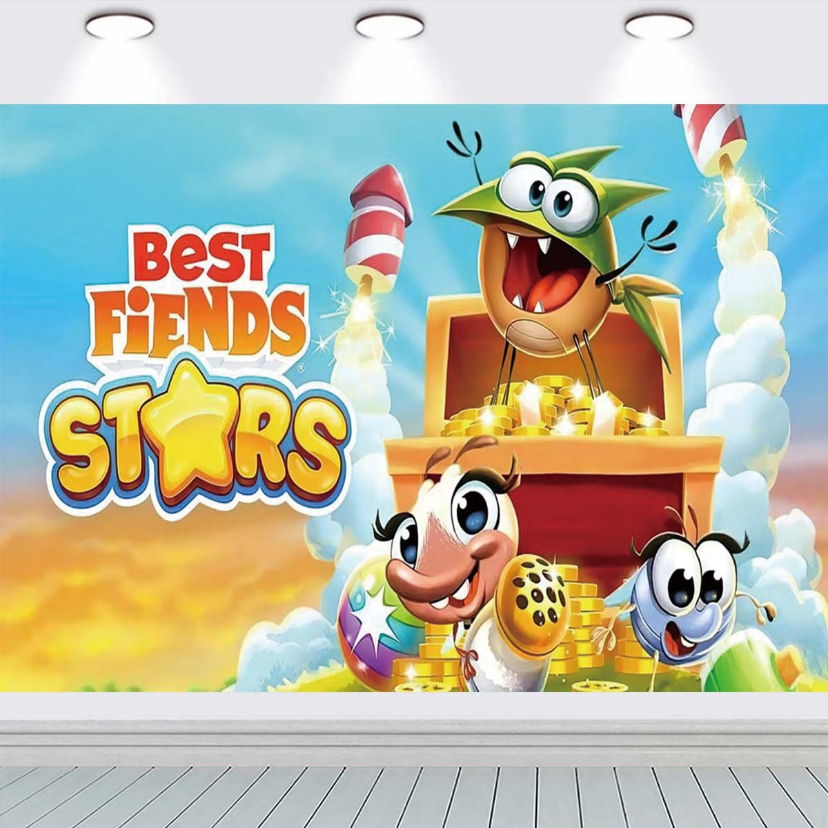 best fiends Backdrop Banner Party Supplies Poster Movie Theme ...