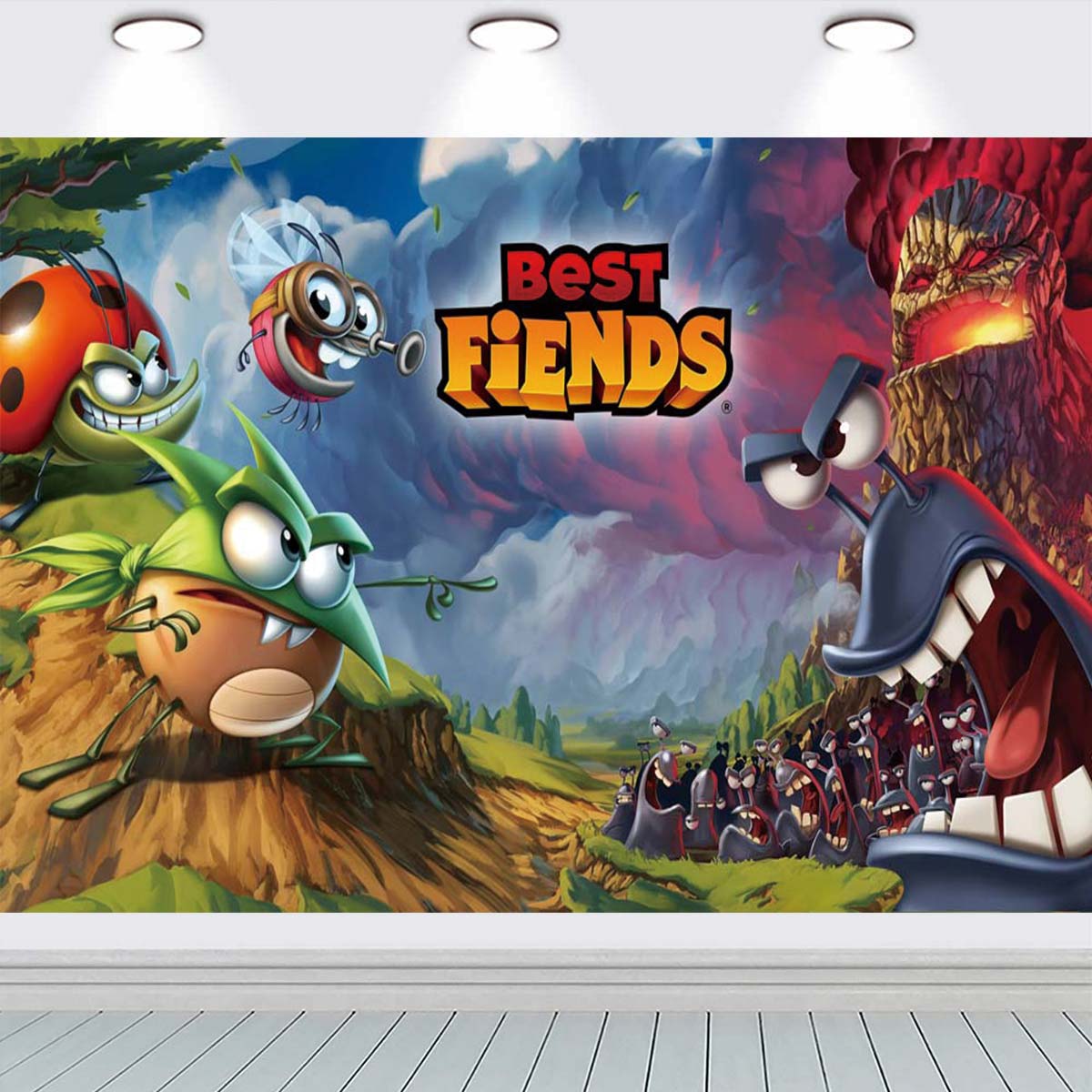 best fiends Backdrop Banner Party Supplies Poster Movie Theme ...