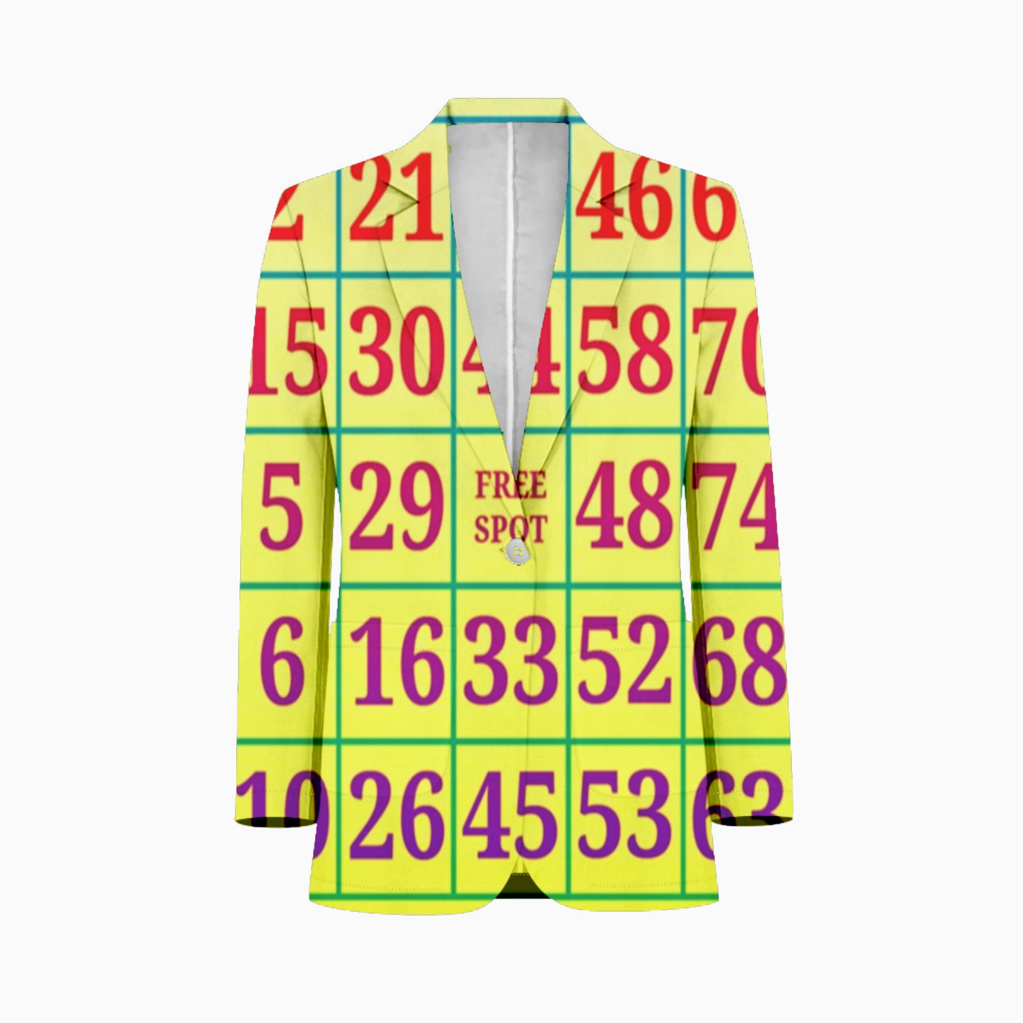 best play bingo Men's Suit Blazer Casual Party Wear Slim Fit Suit ...