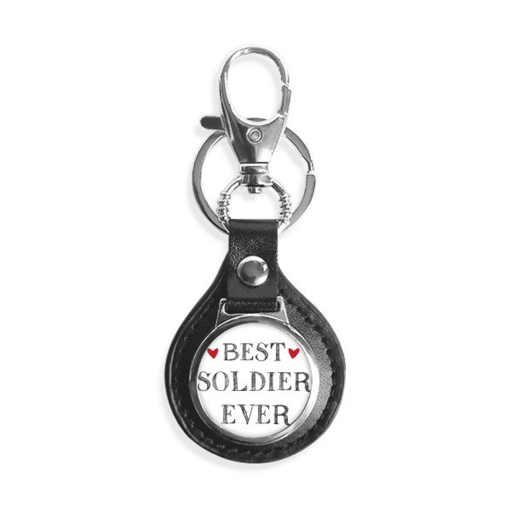 best soldier ever quote profession key link chain keyholder finder hook ...