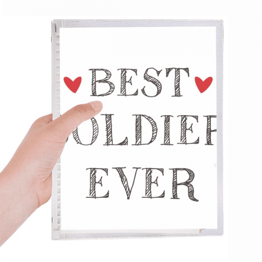 best soldier ever quote profession notebook loose diary refillable ...