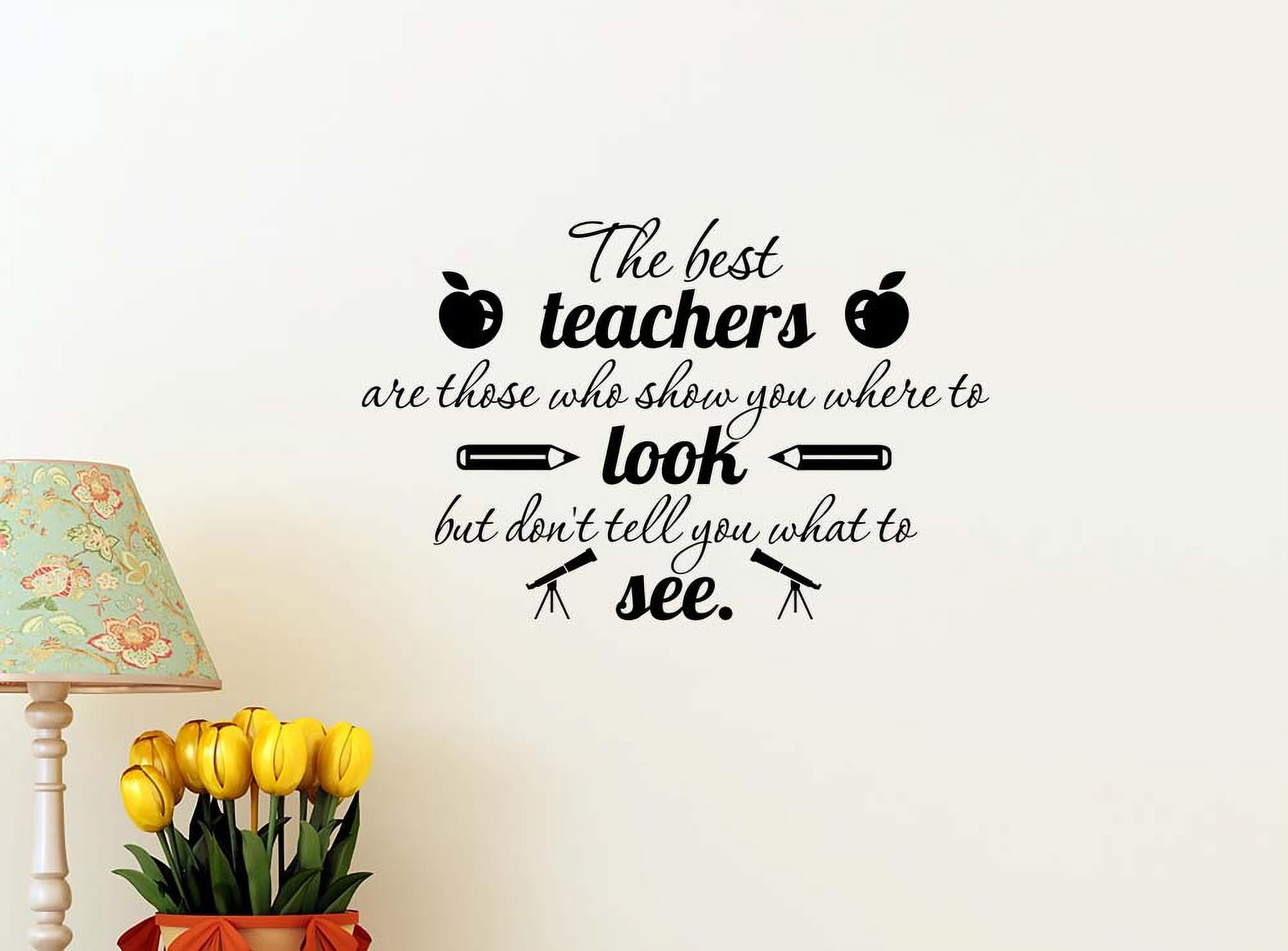 The best teachers are those who show you where to look 23 X 15 ...