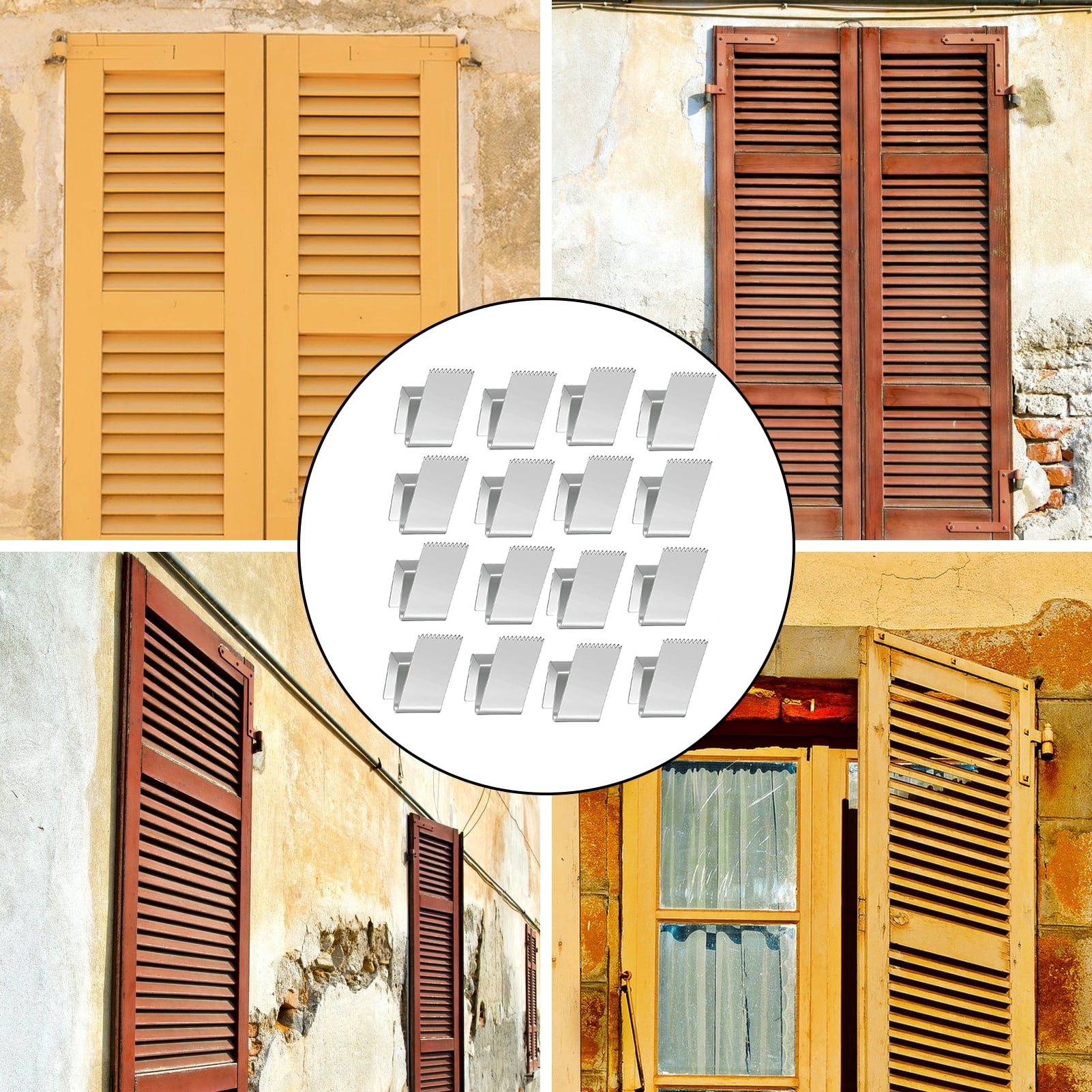 bestolf 16 Pcs Hurricane Window Clips with Serrated Sections ,1/2 inch ...
