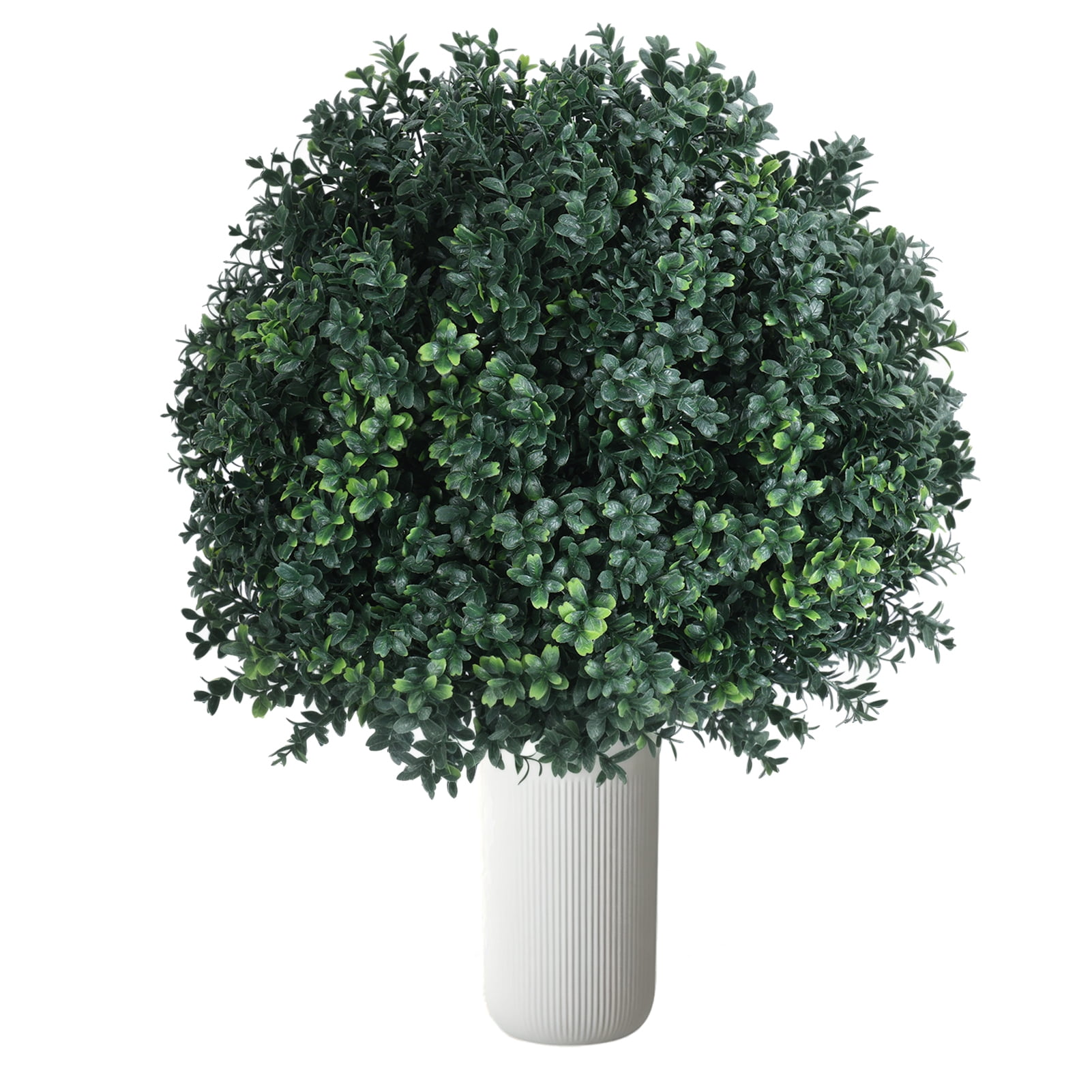 bestolf 2Pcs Artificial Boxwood Ball Bush, UV Resistant Artificial ...