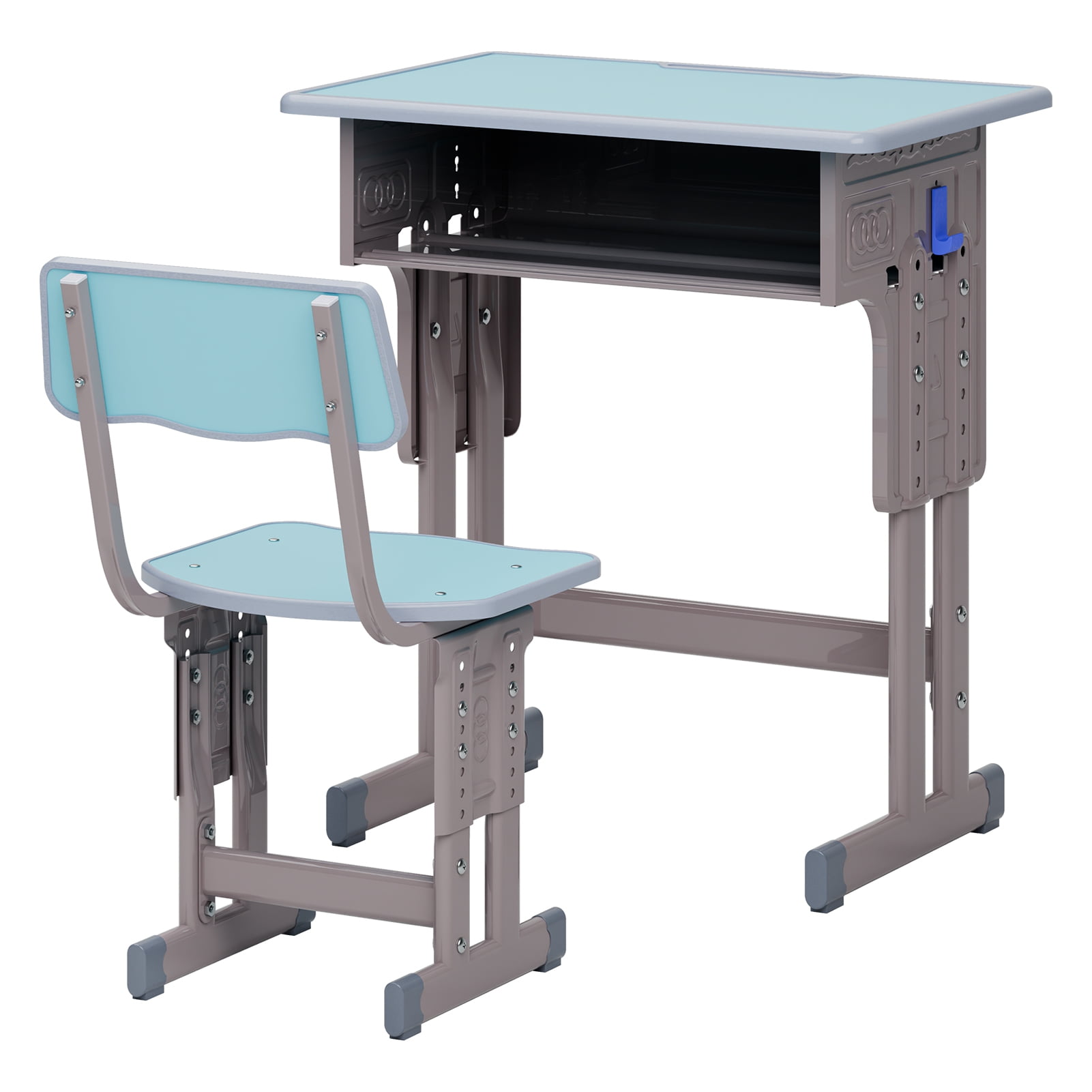 bestolf 2Pcs/Set Kids Desk Chair Set, Height Adjustable Children Study ...