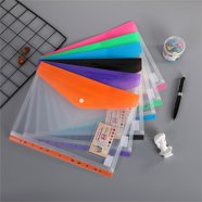 Staples Poly Binder Pockets 3-Hole Punched Assorted Colors 15/Carton ...